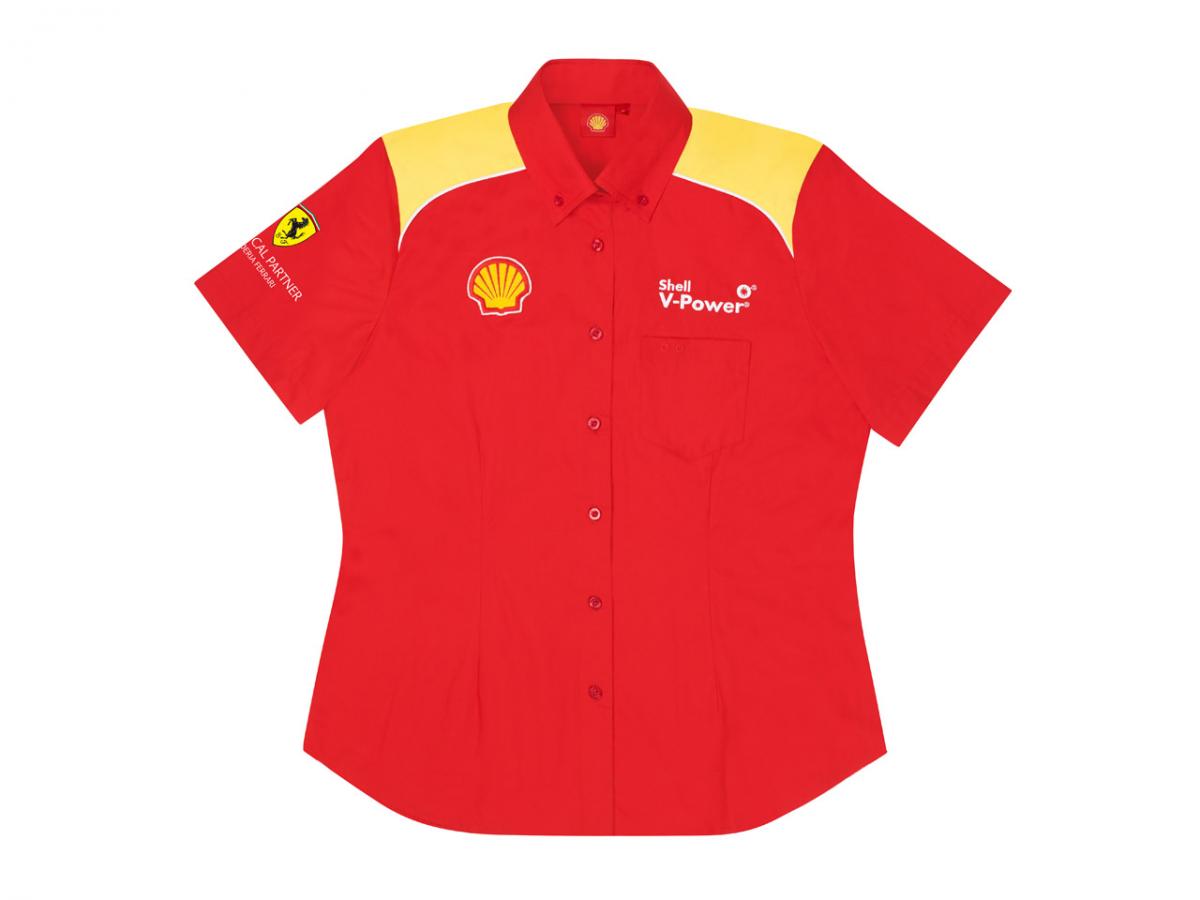 product image for Short Sleeve Woven Shirt Women's - Red